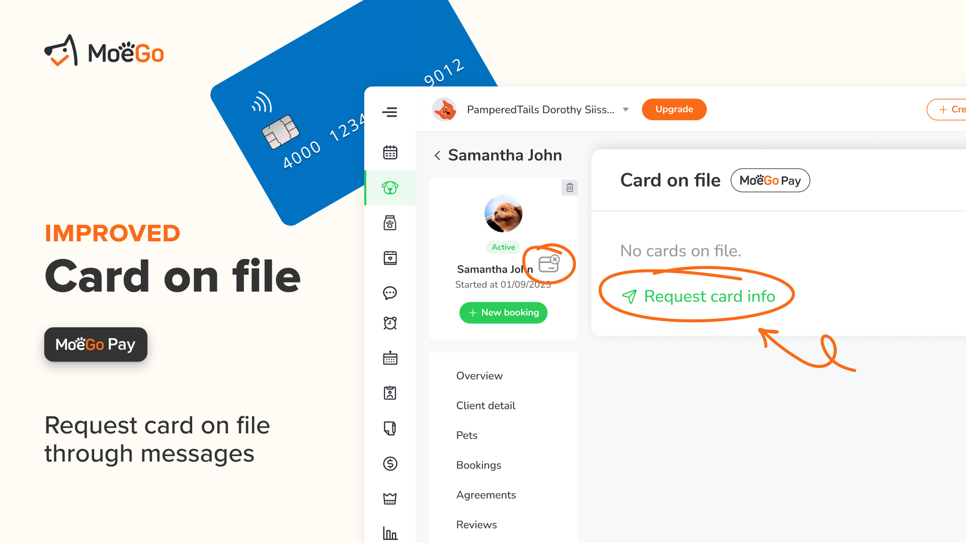 MoeGo Card on File - Protect Your Revenue and Ensure Easy Checkout