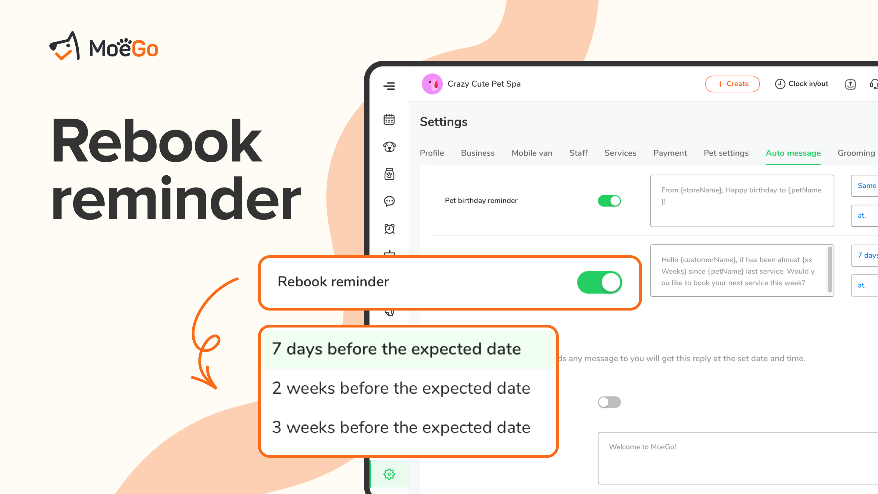 Rebook Reminder - Timely And Regular Grooming