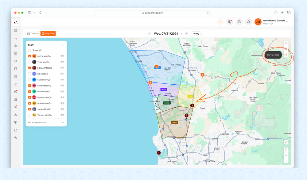 MoeGo - Map View Enhancement