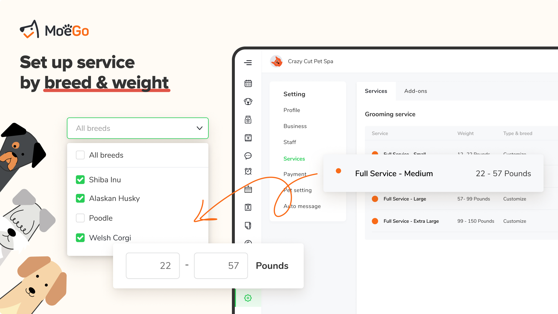 MoeGo - the best software for pet groomer