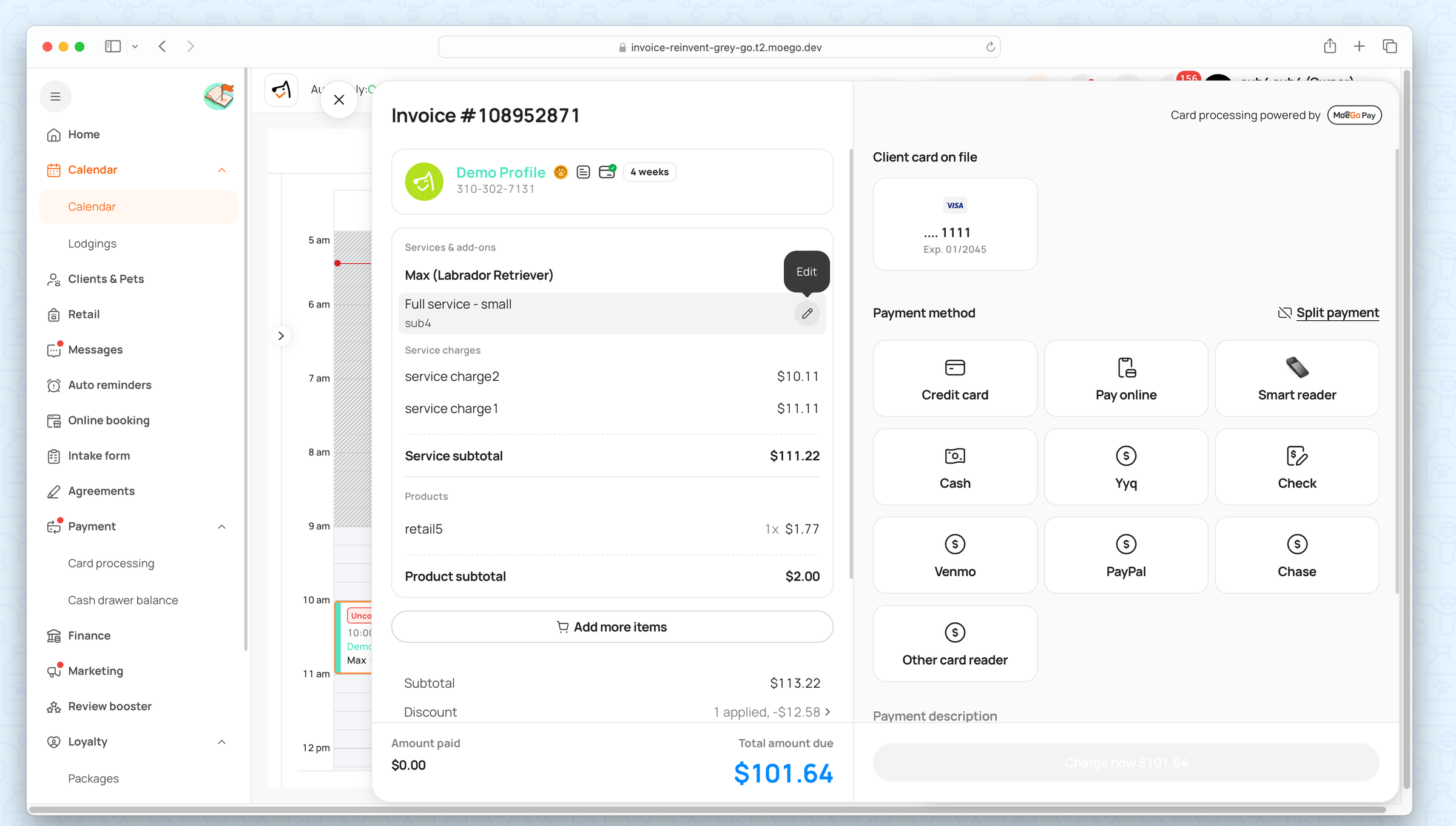 MoeGo New Invoice 2.0 - Take Payment Flow
