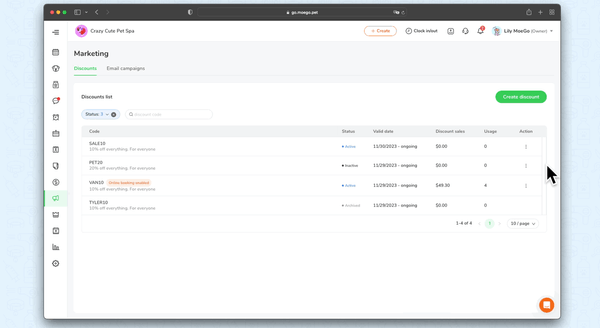 Create, Manage, and Apply Discounts