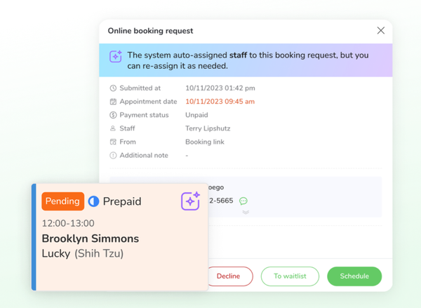 Online Booking - Availability