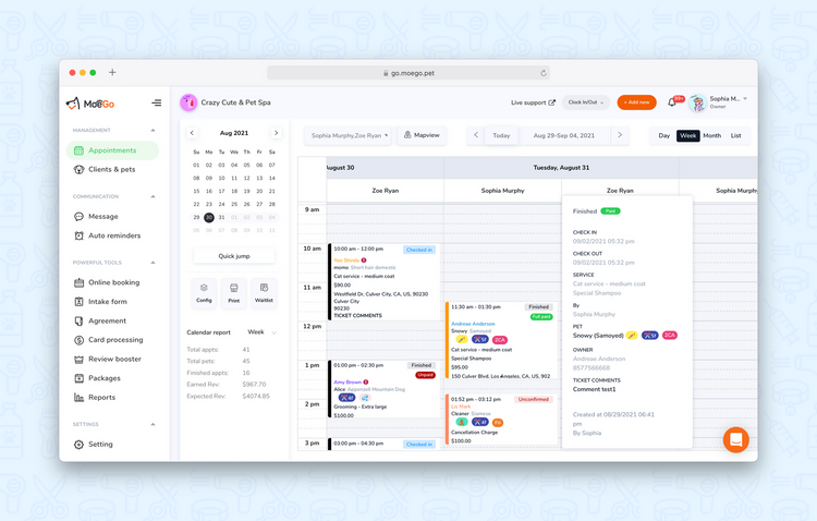 MoeGo - the best software for pet groomer